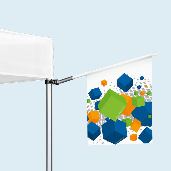 Support de drapeau 75° - pour poteau de tente